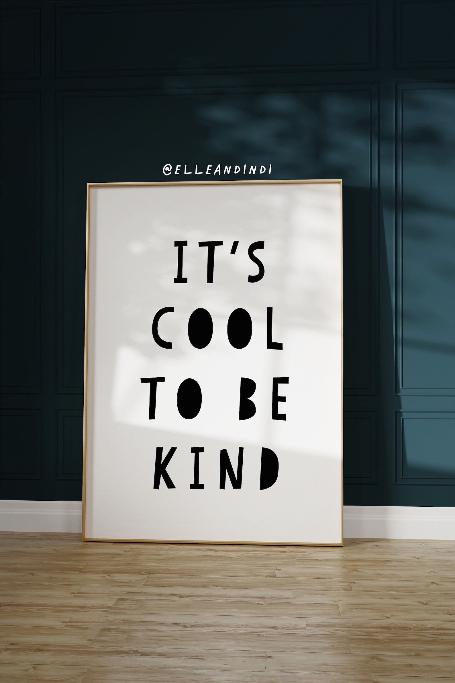 It's Cool to Be Kind // Kindness // A4 Print // A5 Print // Wall Art ...