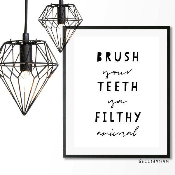 Brush Your Teeth Etsy Uk