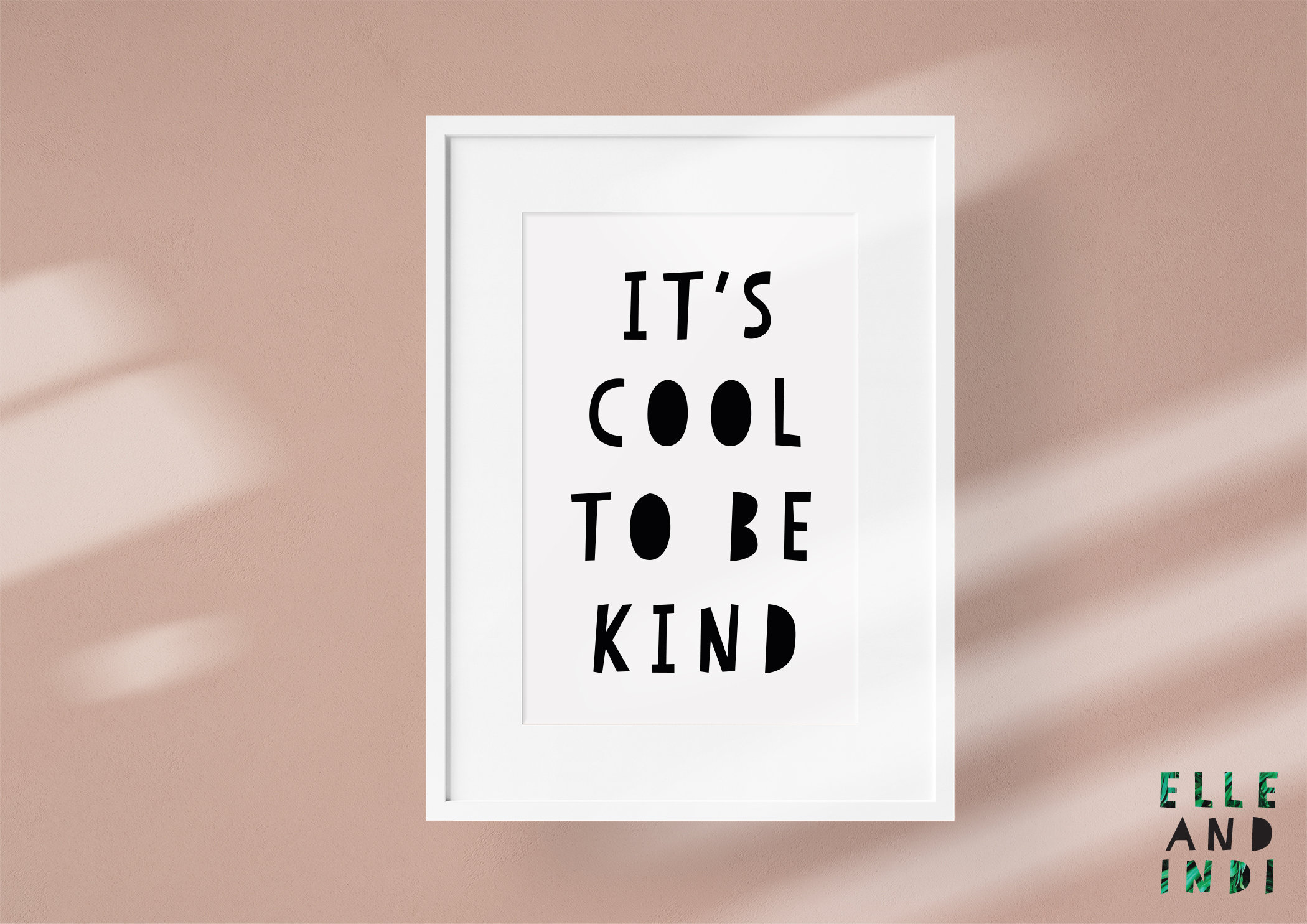 It's Cool To Be Kind // Kindness // A4 Print // A5 Print | Etsy