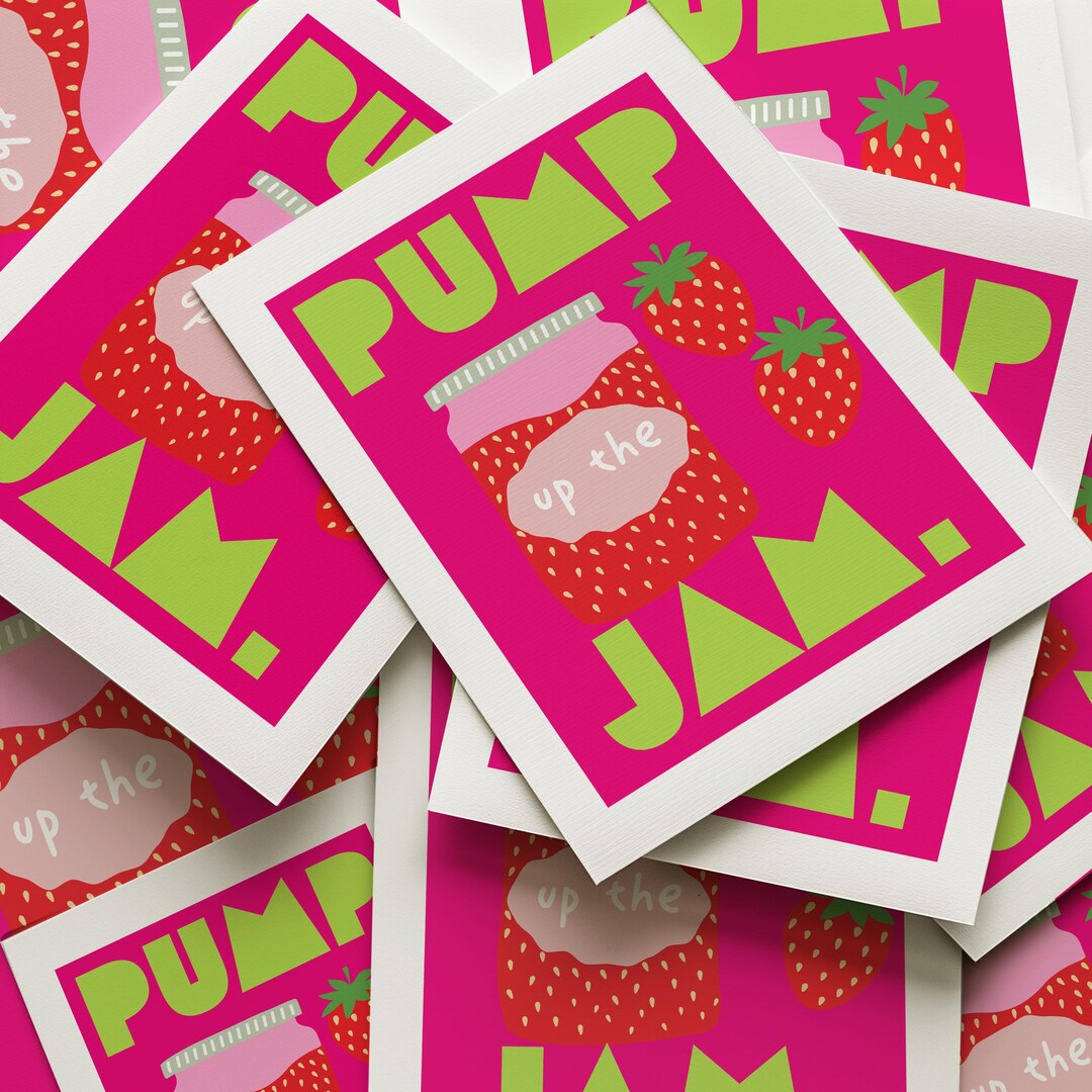 Pump up the Jam / 90s / Print / Wall Art / Poster / Kitchen / Fun ...