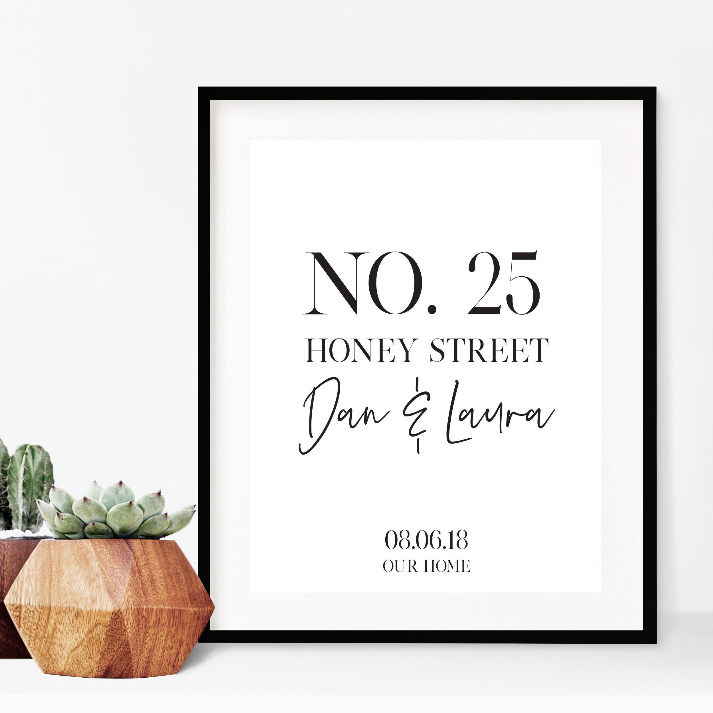 Our Home // Gift // Moving in Present // New Home // Home Decor ...