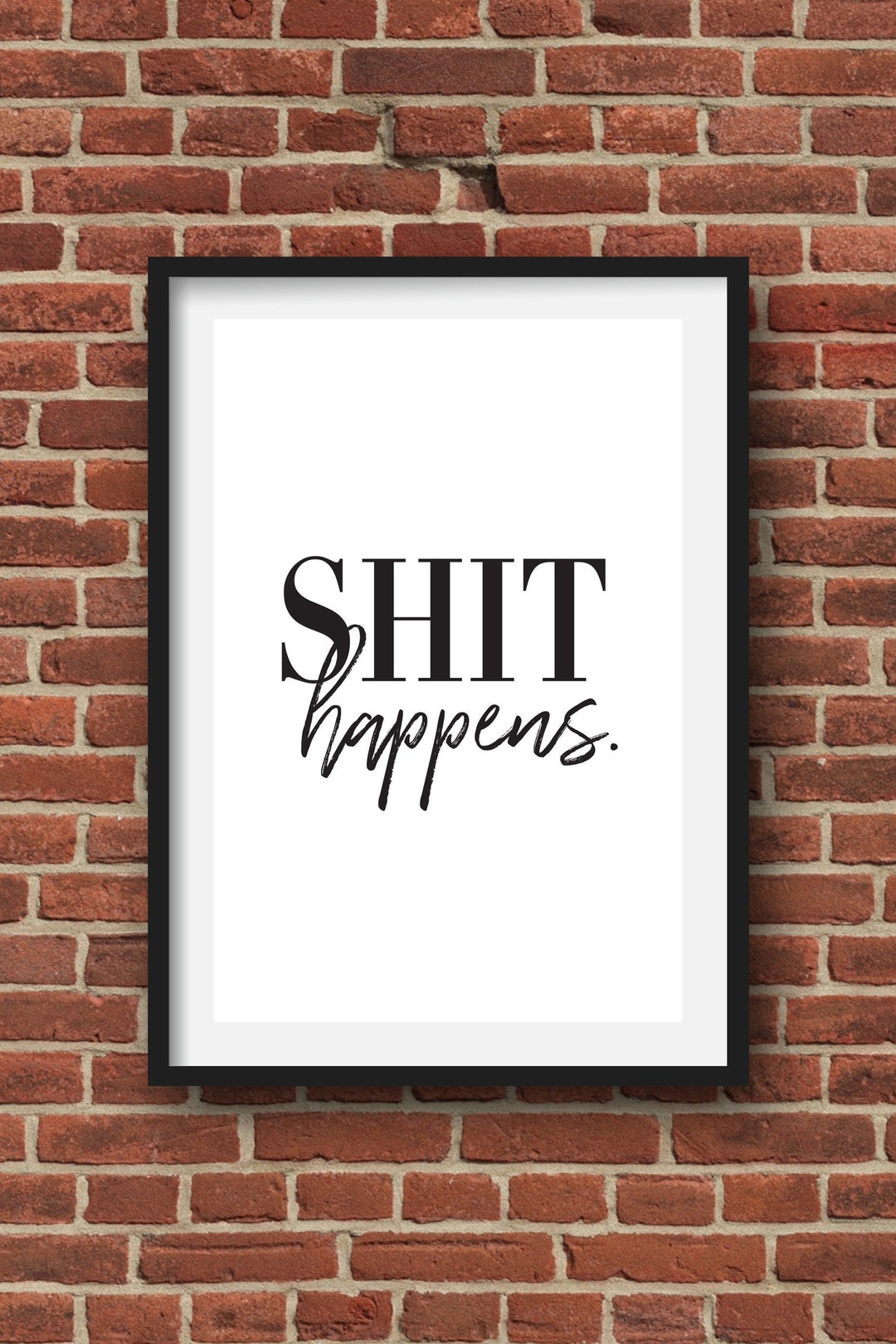 Shit Happens // Bathroom Print // Toilet Humour // A4 // A5 // Home ...