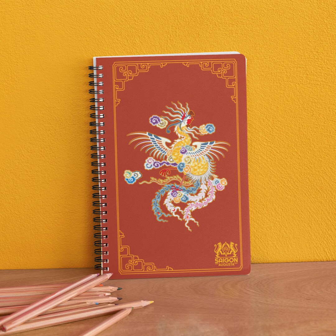 Phuong Hoang the Royal Phoenix Spiral Notebook | Asian Phoenix Bird ...