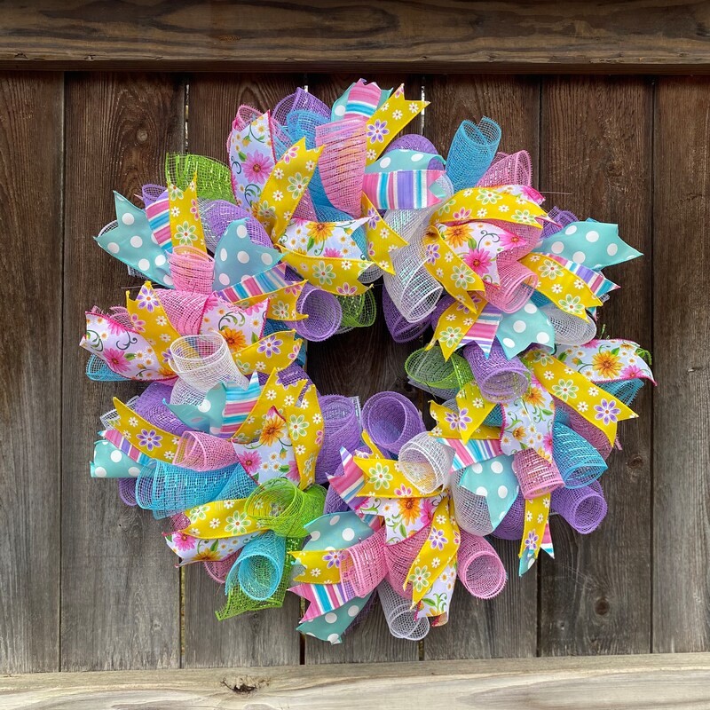 Spring Wreath - Etsy
