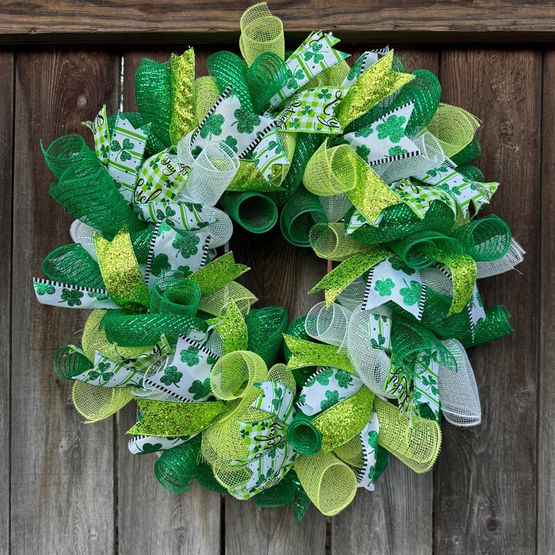 Tinsel Wreath - Etsy
