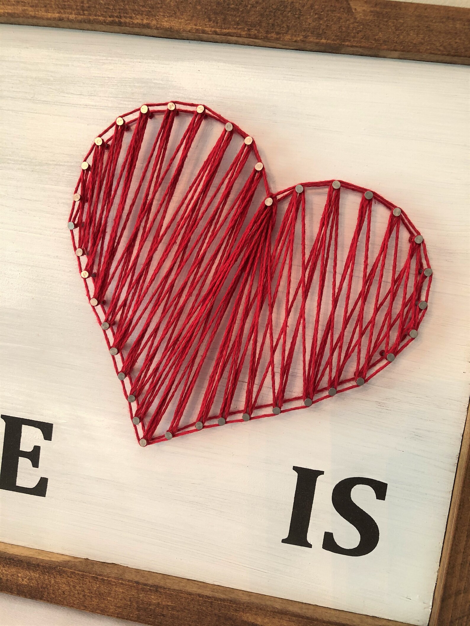 Home is Where the Heart is / Handmade Rustic Wood Sign / - Etsy