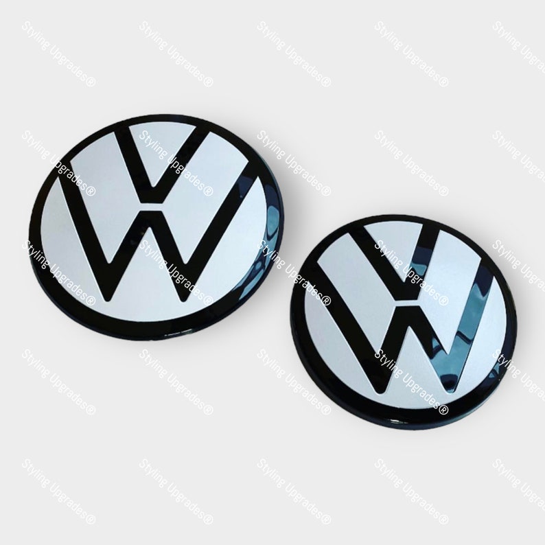 Golf MK8 Overlay Front & Rear Badge Emblem Set White 2020 - Etsy