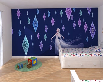 Elsa Room Wallpaper - Etsy