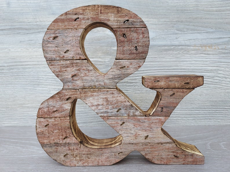 Personalized Rustic Barn Wood Letters / Large Custom Handmade - Etsy