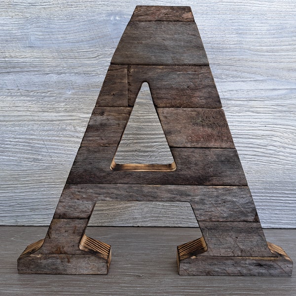 Rustic Wood Letters - Etsy