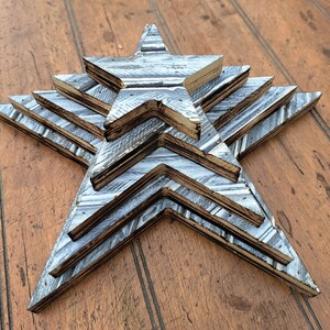Rustic Barn Wood Stars Set / Barn Wood Decor / Set of Five Large ...