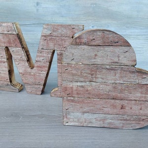 Personalized Rustic Barn Wood Letters / Large Custom Handmade - Etsy