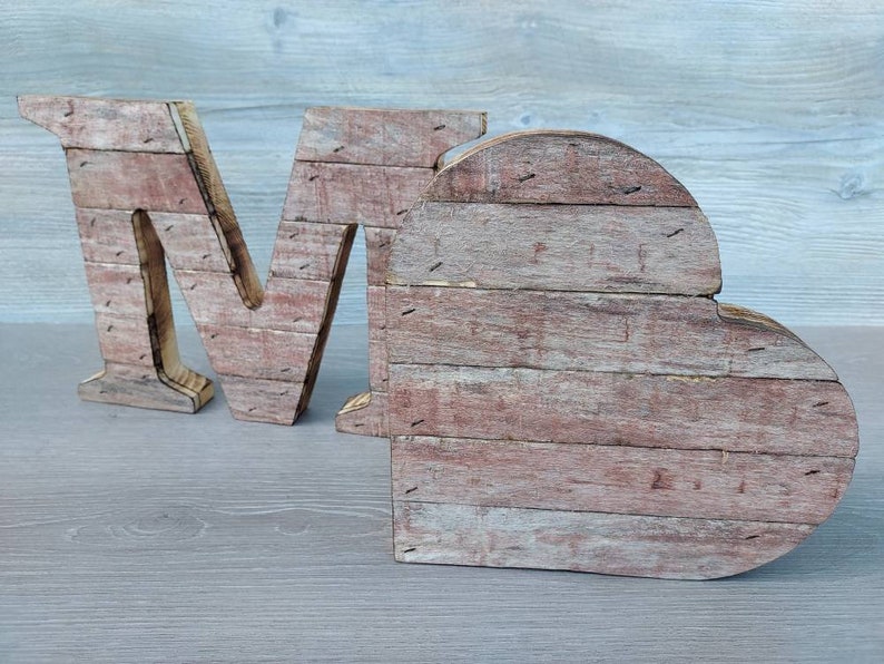 Personalized Rustic Barn Wood Letters / Large Custom Handmade - Etsy