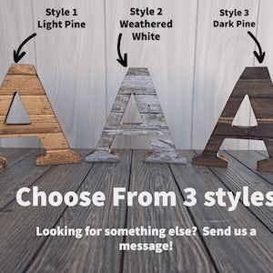 Personalized Rustic Barn Wood Letters / Large Custom Handmade Farmhouse ...