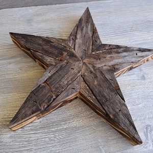Rustic Barn Wood Star / Barn Wood Decor / Handmade Farmhouse - Etsy
