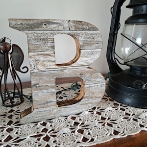 Personalized Rustic Barn Wood Letters / Large Custom Handmade Farmhouse ...