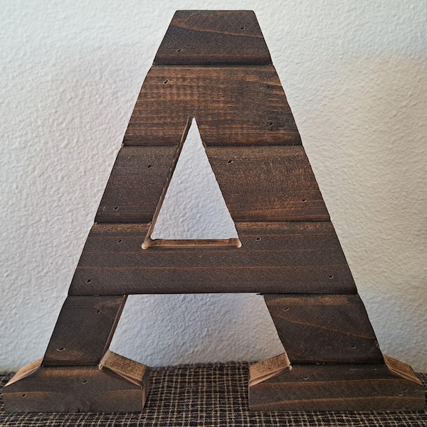 Rustic Letter Wall Decor - Etsy
