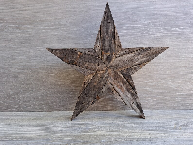 Rustic Barn Wood Star / Barn Wood Decor / Handmade Farmhouse - Etsy