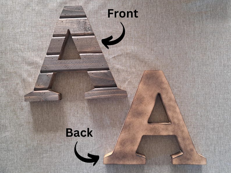 Personalized Rustic Barn Wood Letters / Large Custom Handmade Farmhouse ...