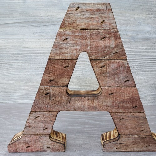 Personalized Rustic Barn Wood Letters / Large Custom Handmade - Etsy