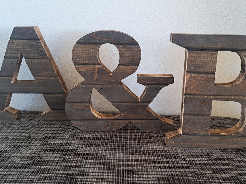 Personalized Rustic Barn Wood Letters / Large Custom Handmade Farmhouse ...