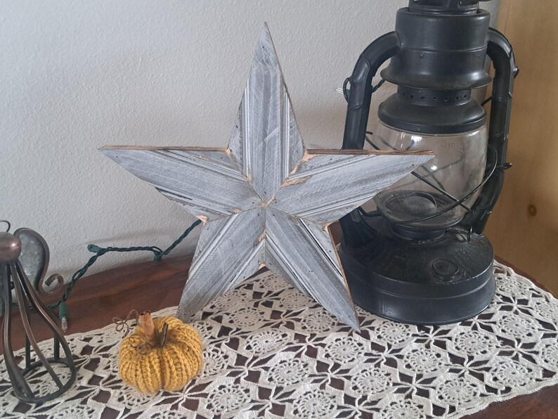 Rustic Barn Wood Star / Barn Wood Decor / Handmade Farmhouse Style Star ...