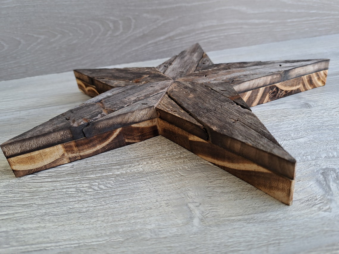 Rustic Barn Wood Star / Barn Wood Decor / Handmade Farmhouse - Etsy