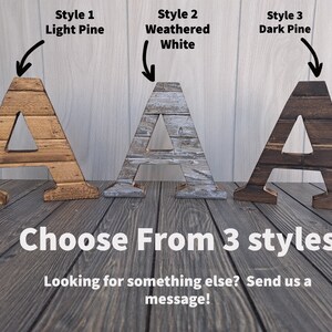 Personalized Rustic Barn Wood Letters / Large Custom Handmade Farmhouse ...