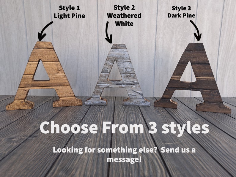 Personalized Rustic Barn Wood Letters / Large Custom Handmade Farmhouse ...