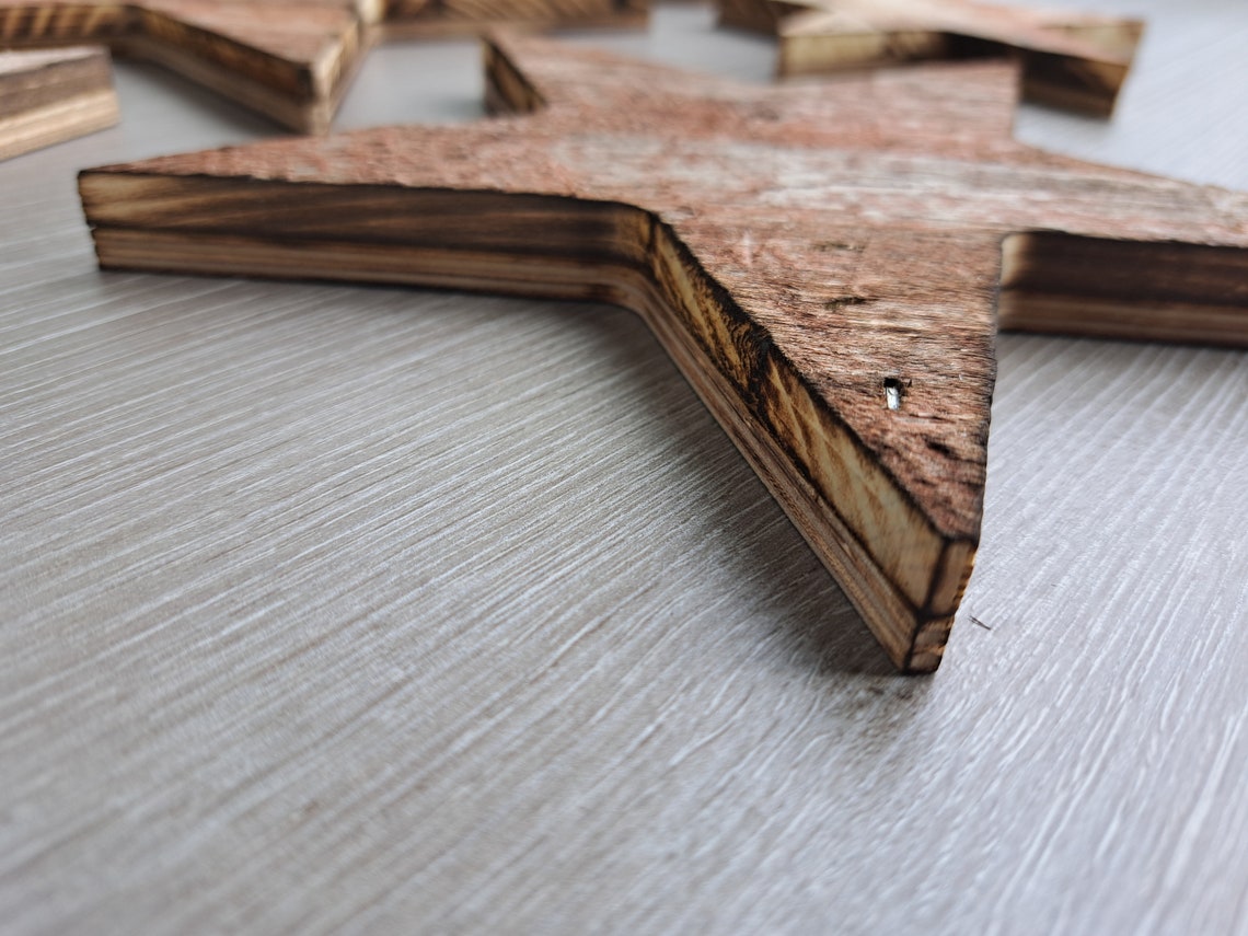 Rustic Barn Wood Stars Set / Barn Wood Decor / Set of Five - Etsy
