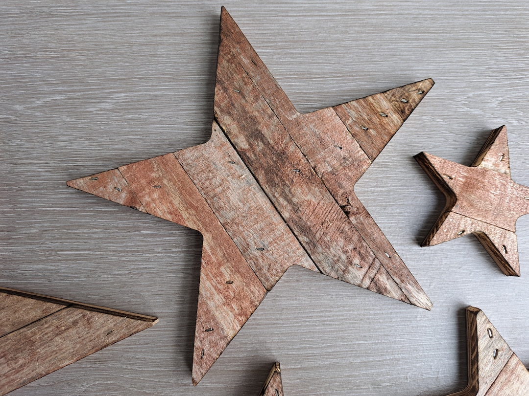 Rustic Barn Wood Star / Barn Wood Decor / Handmade Farmhouse - Etsy