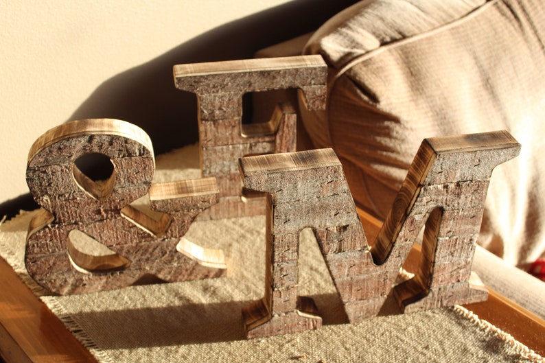 Personalized Rustic Barn Wood Letters / Large Custom Handmade - Etsy