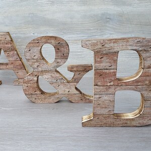 Personalized Rustic Barn Wood Letters / Large Custom Handmade - Etsy