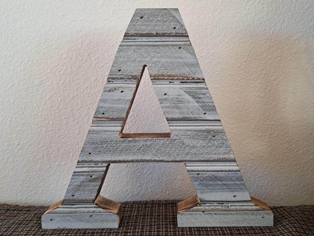 Personalized Rustic Barn Wood Letters / Large Custom Handmade Farmhouse ...