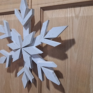 Wooden Snowflake / Rustic Cedar Winter Snowflake Decor / Farmhouse ...