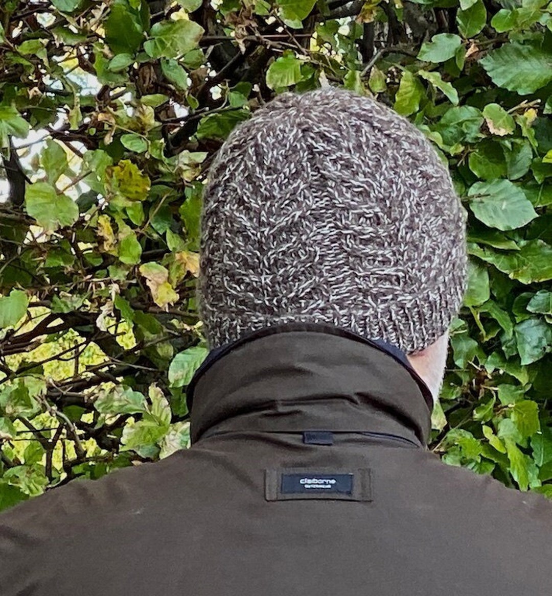 100% Wool Hat. Stag Horn Cabled Hat. Hand Knitted Cabled Hat. - Etsy