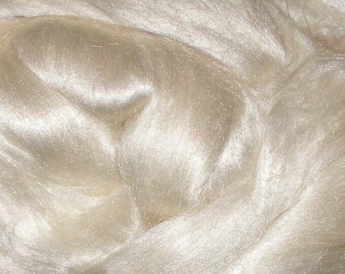 SALE! 1 - 16 Oz Tussah Silk Rove Extra Fine Natural Silk Felting Nuno ...