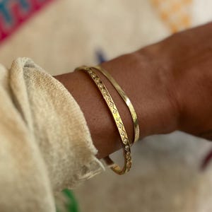 Cleopatra~ Blade Chain Bracelet, Tarnish- Resistant 18K Gold Bracelet ...