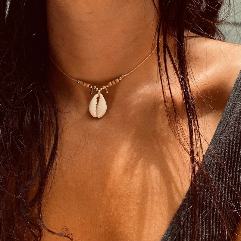 Brass Shell Necklace - Etsy