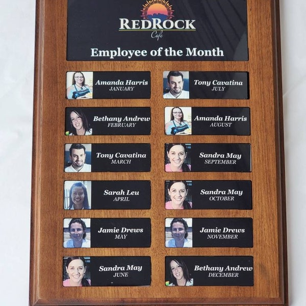 Employee of the Month Plaque - Etsy