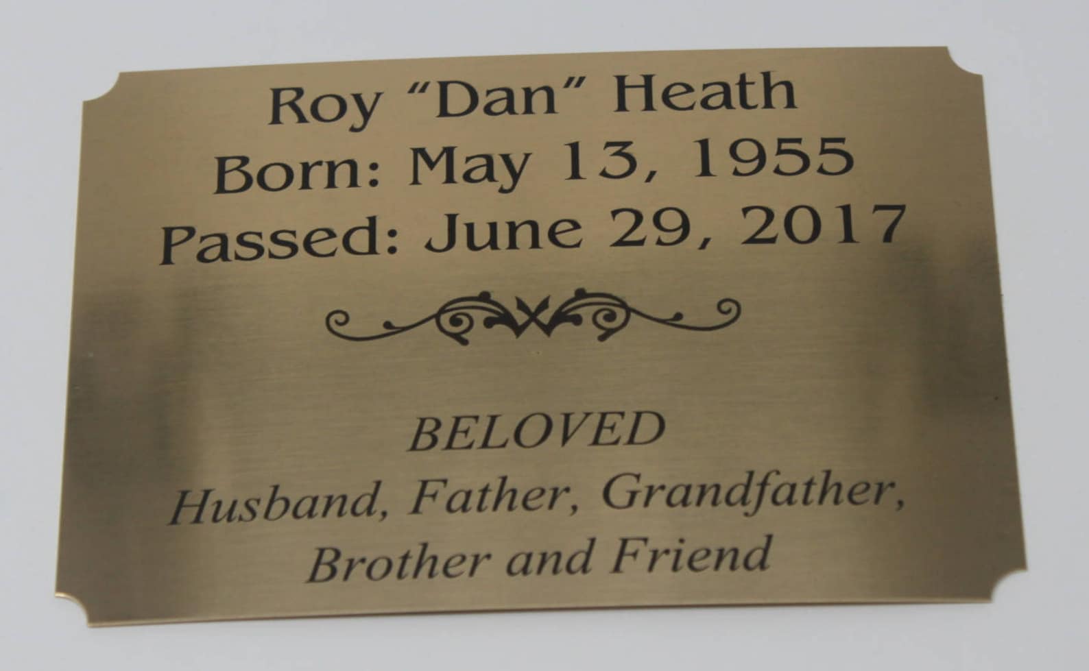 Personalized Engraved Plate/ Multiple Size Options/ Gold Brass - Etsy