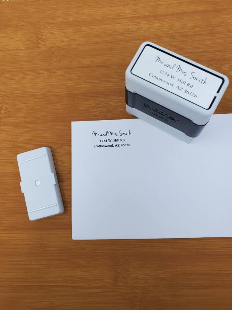 Custom Self Inking Rubber Stamp Personal Logo Stamper Return - Etsy