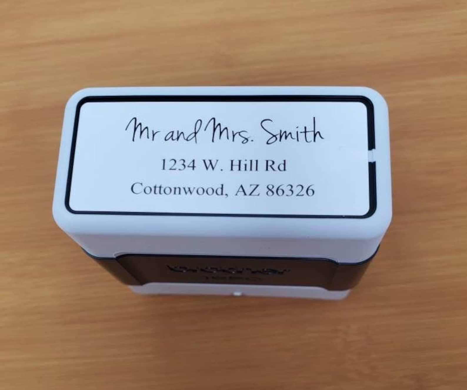 Custom Self Inking Rubber Stamp Personal Logo Stamper Return | Etsy