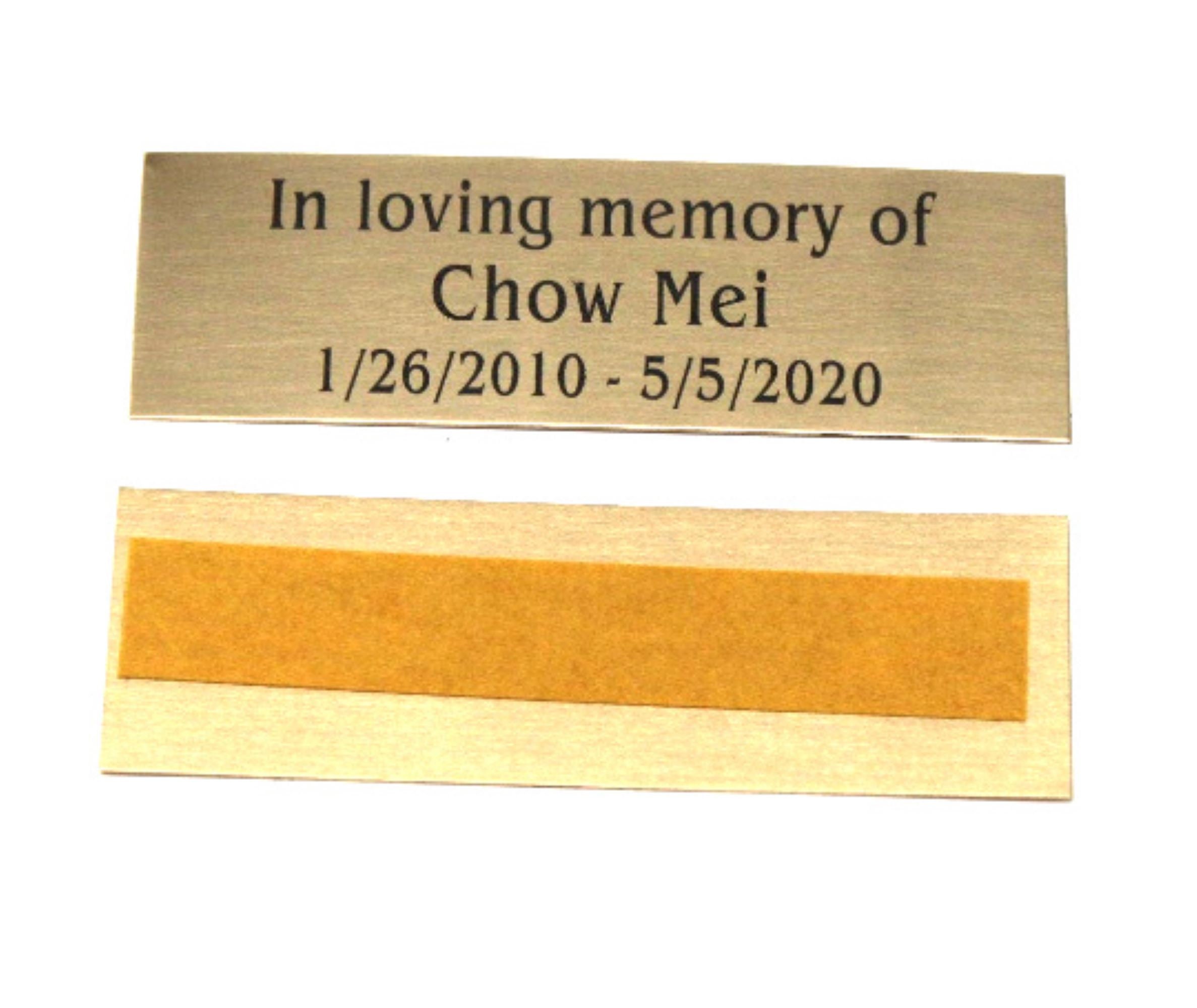 Personalized Engraved Plate/ Multiple Size Options/ Gold Brass - Etsy