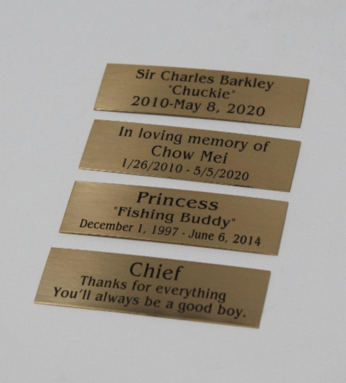 Personalized Engraved Plate/ Multiple Size Options/ Gold Brass - Etsy