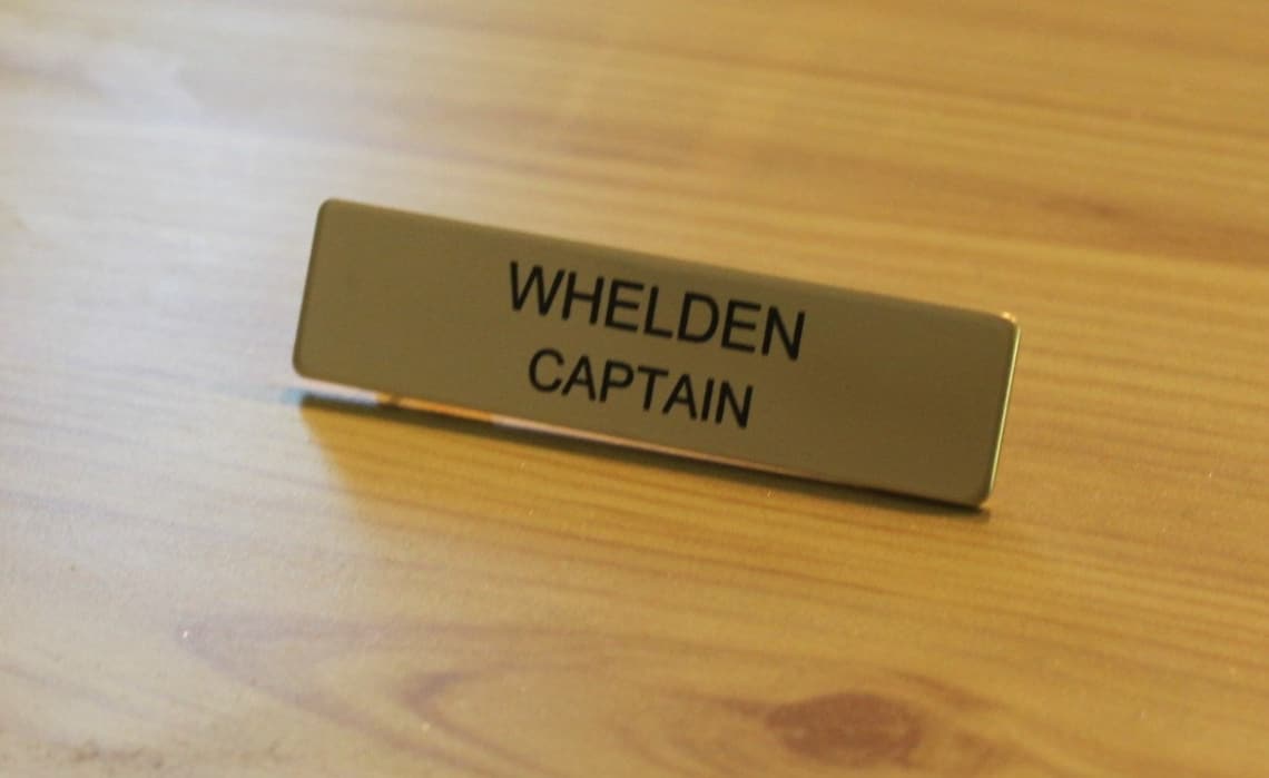 1 X 3 Department Metal Name Badge - Etsy
