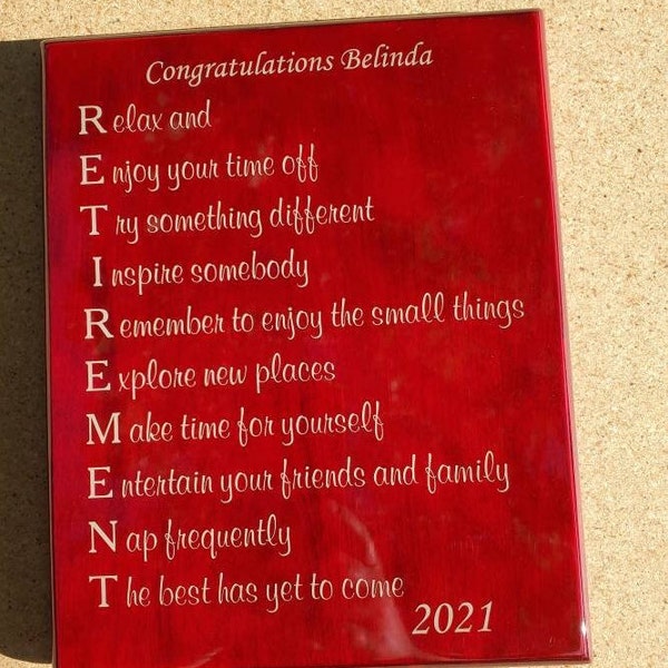 Farewell Plaque - Etsy