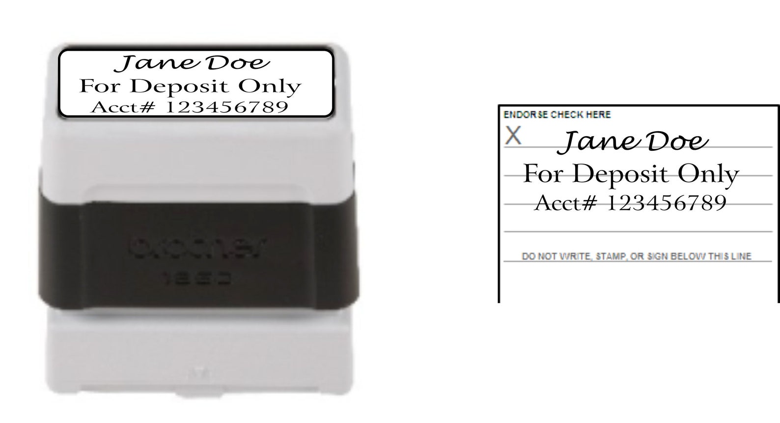 Custom Self Inking Rubber Stamp Personal Logo Stamper Return - Etsy