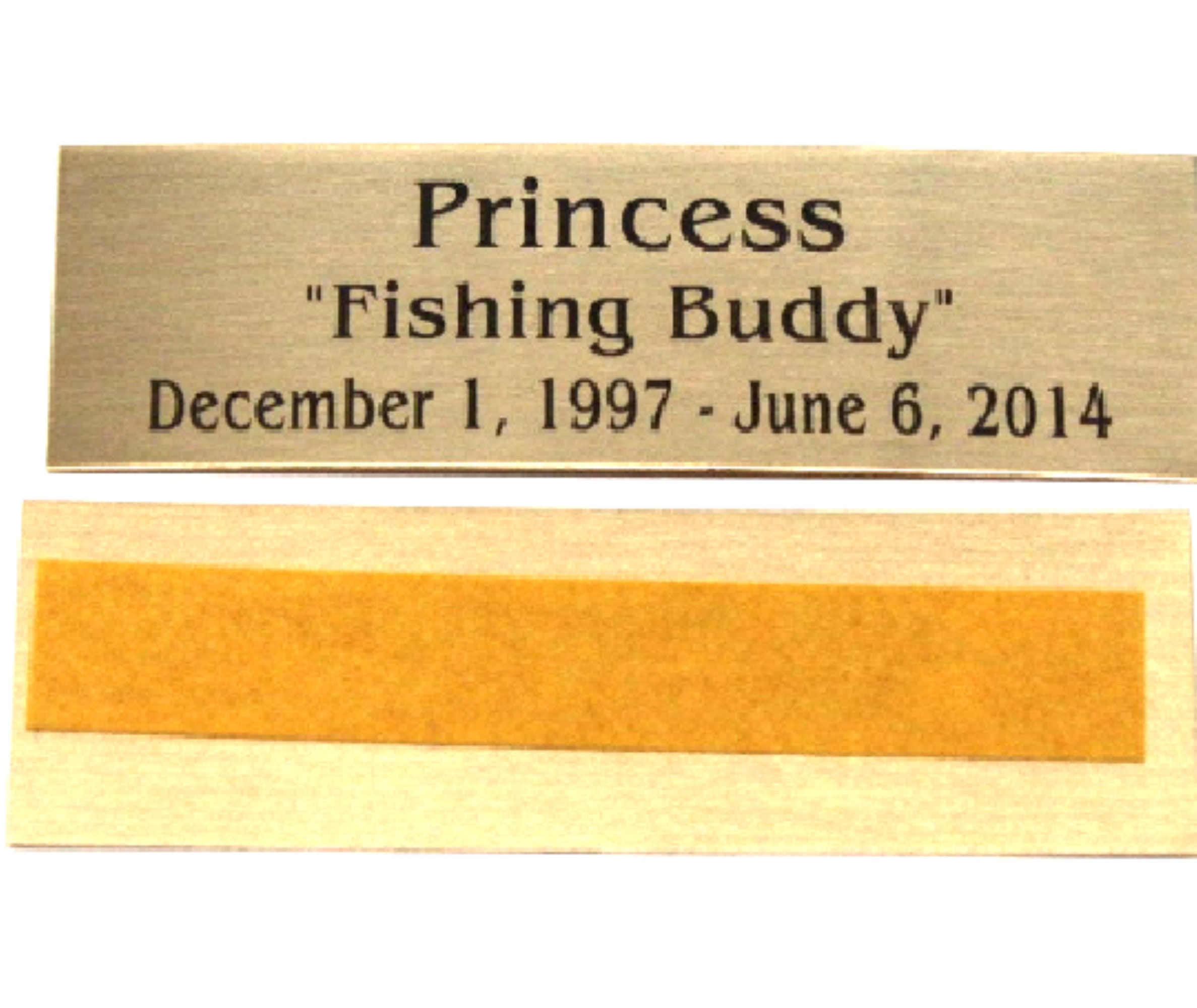 Personalized Engraved Brass Plate 1 X 3 Square - Etsy