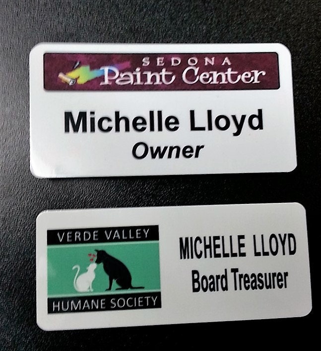 Name Tag With Magnetic Backing - Personalized Wearable - Your Logo ...